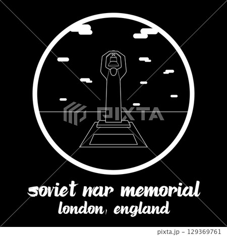 Circle Icon Soviet War Memorial. Vector...のイラスト素材 [129369761] - PIXTA
