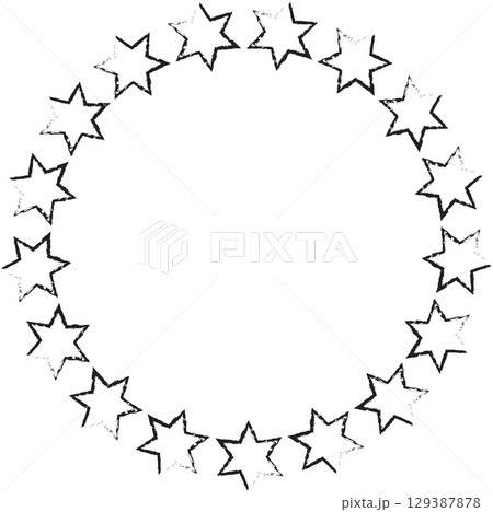 Hand drawn ink stars, icon, symbol, logo....のイラスト素材 [129387878] - PIXTA