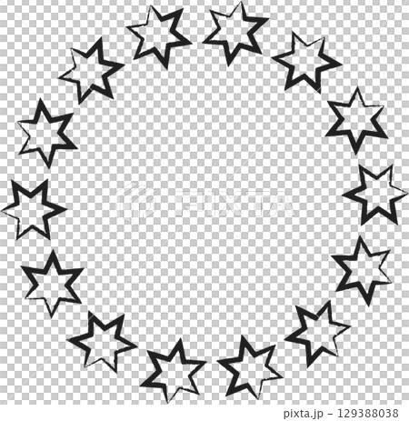 Hand drawn ink stars, icon, symbol, logo....のイラスト素材 [129388038] - PIXTA