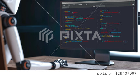 Software development programming on computer...のイラスト素材 [129407907] - PIXTA