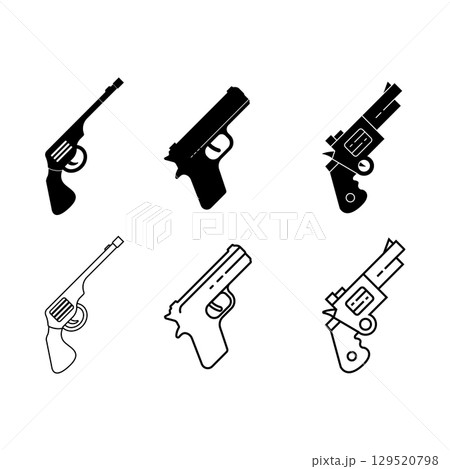 Gun symbol iconのイラスト素材 [129520798] - PIXTA