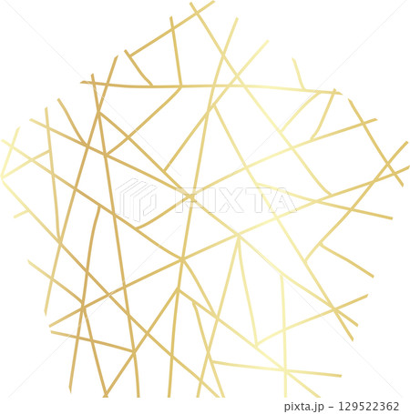 Geometric line pattern gold colorのイラスト素材 [129522362] - PIXTA