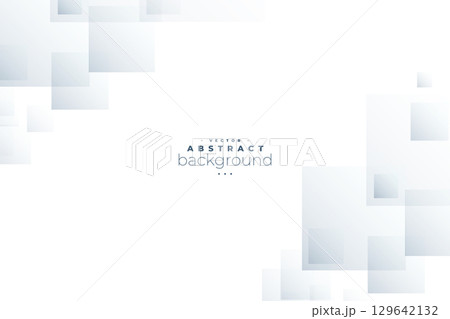 abstract white and grey dynamic shapes minimal...のイラスト素材 [129642132 ...