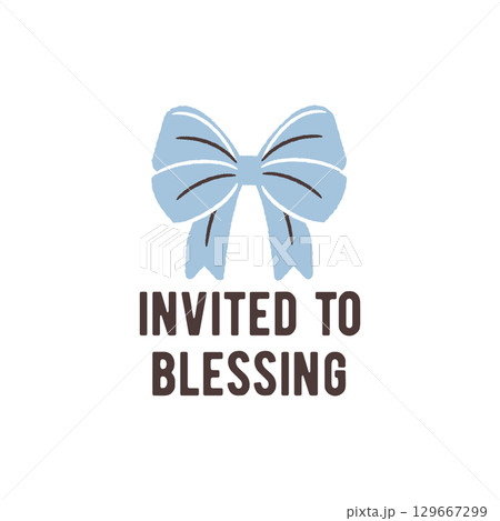 Blessing Ribbon Logoのイラスト素材 [129667299] - PIXTA