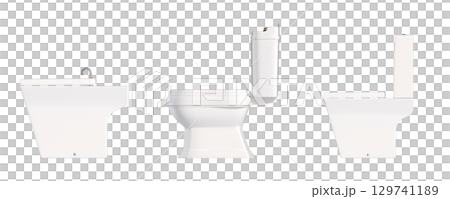 Lavatory pan isolated on a transparent... - Stock Illustration ...