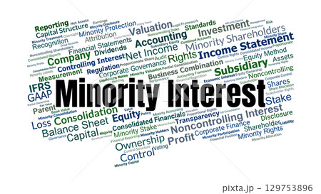 Minority Interest Word Cloud. Key Concepts On...のイラスト素材 [129753896] - PIXTA
