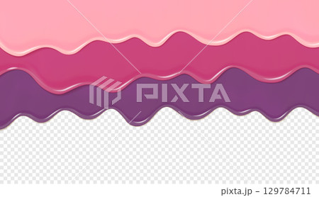 Colorful Dripping Paint Layers in Varied Pink...のイラスト素材 [129784711] - PIXTA