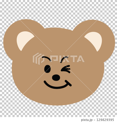 Illustration of teddy bear winking eye...のイラスト素材 [129829395] - PIXTA