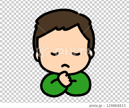 Thinking man icon - Stock Illustration [129868813] - PIXTA