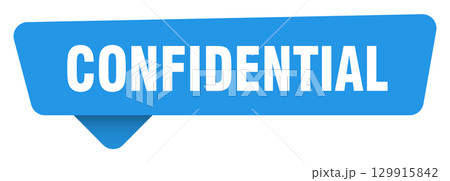 confidential sticker. confidential blue sign...のイラスト素材 [129915842] - PIXTA