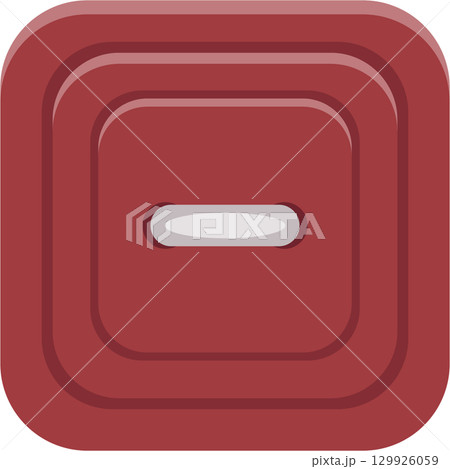 Illustration of a box shaped object with a...のイラスト素材 [129926059] - PIXTA