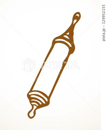 Vector drawing. Jewish box with torah. Mezuzahのイラスト素材 [129952155] - PIXTA