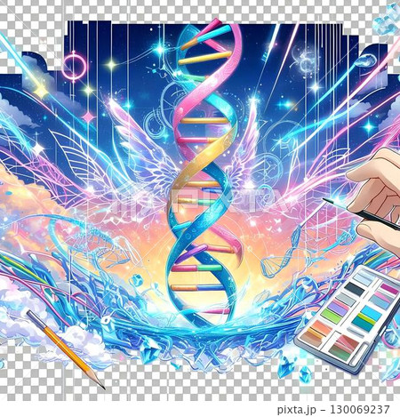 representation of the dna double helixのイラスト素材 [130069237] - PIXTA