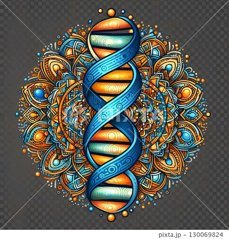 representation of the dna double helixのイラスト素材 [130069824] - PIXTA