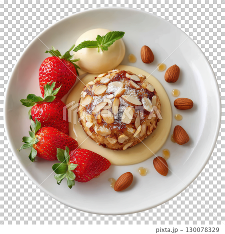 Delightful Macadamia Vanilla Financier Cake...のイラスト素材 [130078329] - PIXTA