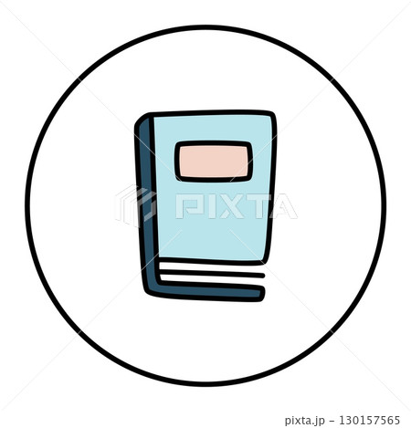 Doodle book icon hand drawn with thin line in...のイラスト素材 [130157565] - PIXTA
