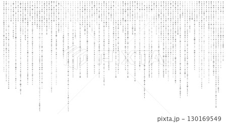 Stream binary code zero one abstract matrix...のイラスト素材 [130169549] - PIXTA