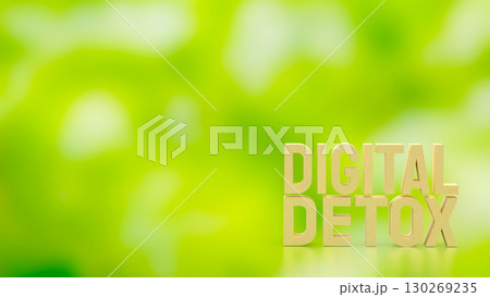 The Digital Detox on Boken Background for...のイラスト素材 [130269235] - PIXTA
