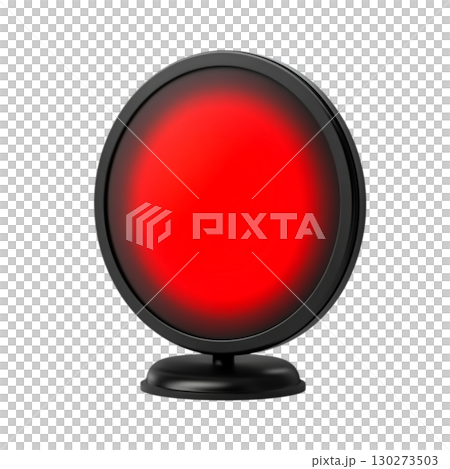 Round Red Light Illumination with Smooth... - Stock Illustration ...