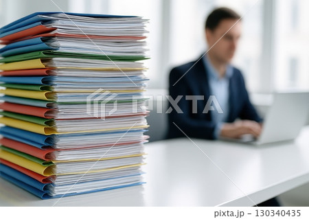 Administrative Overload Challenge Colorful...のイラスト素材 [130340435] - PIXTA