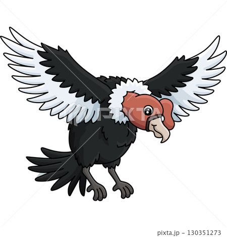 Bird Andean Condor Cartoon Colored Clipart のイラスト素材 [130351273] - PIXTA