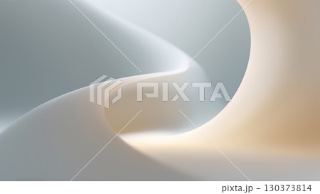Smooth waves of light and shadow flow gently,...のイラスト素材 [130373814] - PIXTA