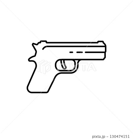 Gun symbol iconのイラスト素材 [130474151] - PIXTA