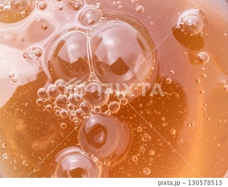 Amber Liquid Bubbles Abstract Texture Backgroundのイラスト素材 [130578513] - PIXTA