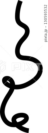 Bold curved lines. Design elementのイラスト素材 [130593532] - PIXTA