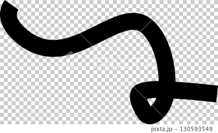 Bold curved lines. Design elementのイラスト素材 [130593549] - PIXTA