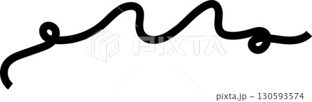 Bold curved lines. Design elementのイラスト素材 [130593574] - PIXTA