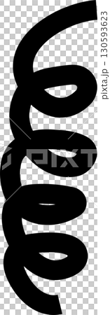 Bold curved lines. Design elementのイラスト素材 [130593623] - PIXTA