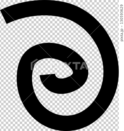Bold curved lines. Design elementのイラスト素材 [130593629] - PIXTA