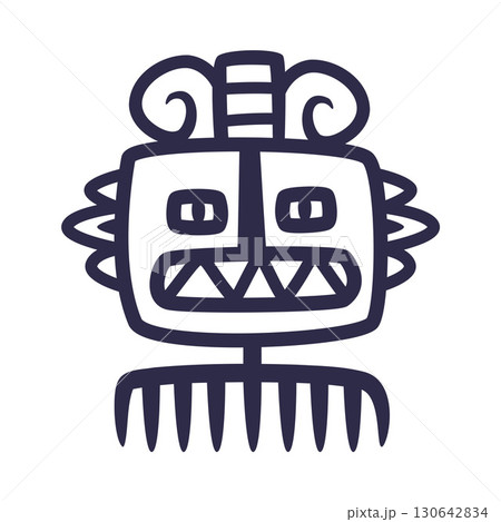 Maya Civilization Symbols and Primitive...のイラスト素材 [130642834] - PIXTA
