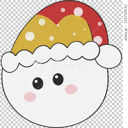 Cute round snowball design, perfect for winter...のイラスト素材 [130739532 ...