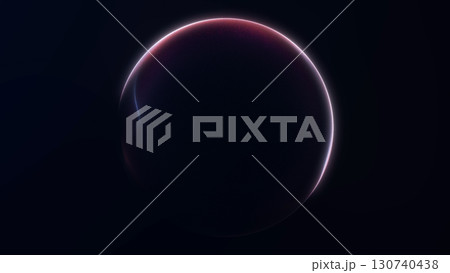Minimal dark red glowing sphere with subtle...のイラスト素材 [130740438] - PIXTA