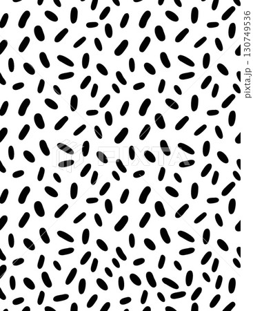 black and white abstract pattern with scattered...のイラスト素材 [130749536 ...