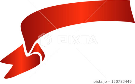 Red price tag ribbon and bannerのイラスト素材 [130783449] - PIXTA