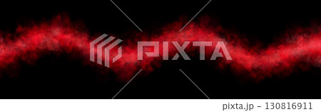 Red smoke wave line on transparent background...のイラスト素材 [130816911] - PIXTA