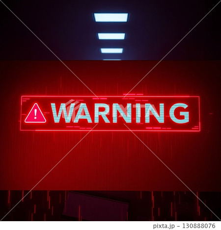 warning alert hdのイラスト素材 [130888076] - PIXTA