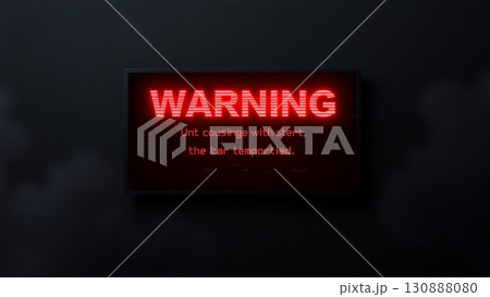 warning alert hdのイラスト素材 [130888080] - PIXTA