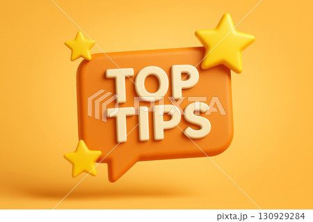 Speech bubble with top tips. illustrationのイラスト素材 [130929284] - PIXTA