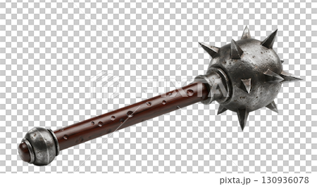 This heavy mace features a rough, dark iron...のイラスト素材 [130936078] - PIXTA