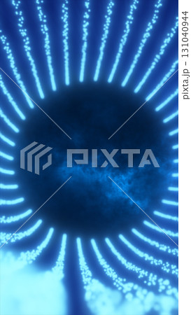 Blue energy field with radial glowing streams...のイラスト素材 [131040944] - PIXTA