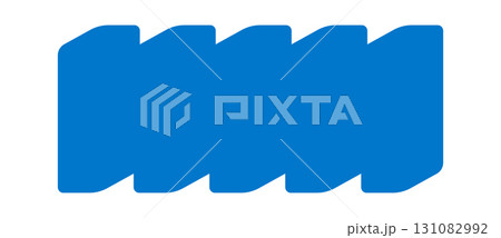 Sticker rippled edge geometric shapeのイラスト素材 [131082992] - PIXTA