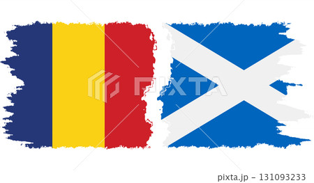 Scotland and Romania grunge flags connection...のイラスト素材 [131093233] - PIXTA
