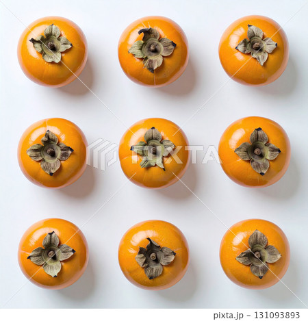 persimmon, sweet persimmon, ripe persimmon,...のイラスト素材 [131093893] - PIXTA