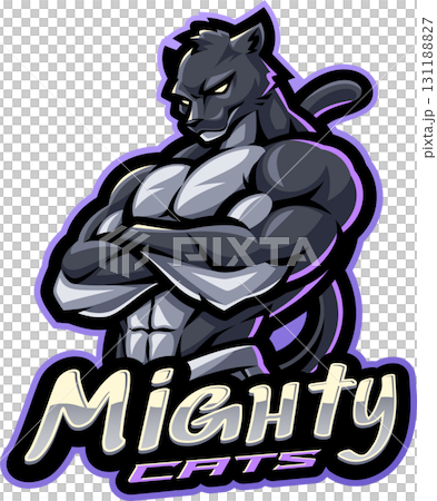 Mighty cats esport mascot logo designのイラスト素材 [131188827] - PIXTA