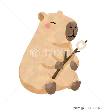 Cute Capybara Family Camping Clipartのイラスト素材 [131201606] - PIXTA