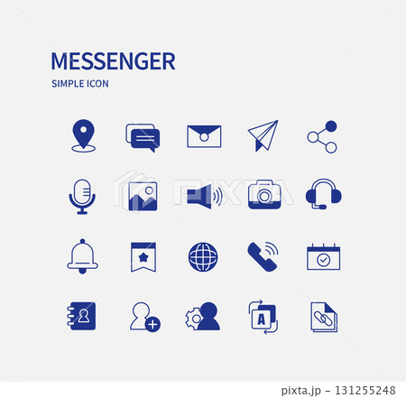 Simple Color Icon Set のイラスト素材 [131255248] - PIXTA